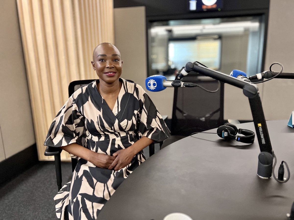 Grace Achieng gestur Mannlega þáttarins á Rás 1 þann 19. júní 2023. - FKA