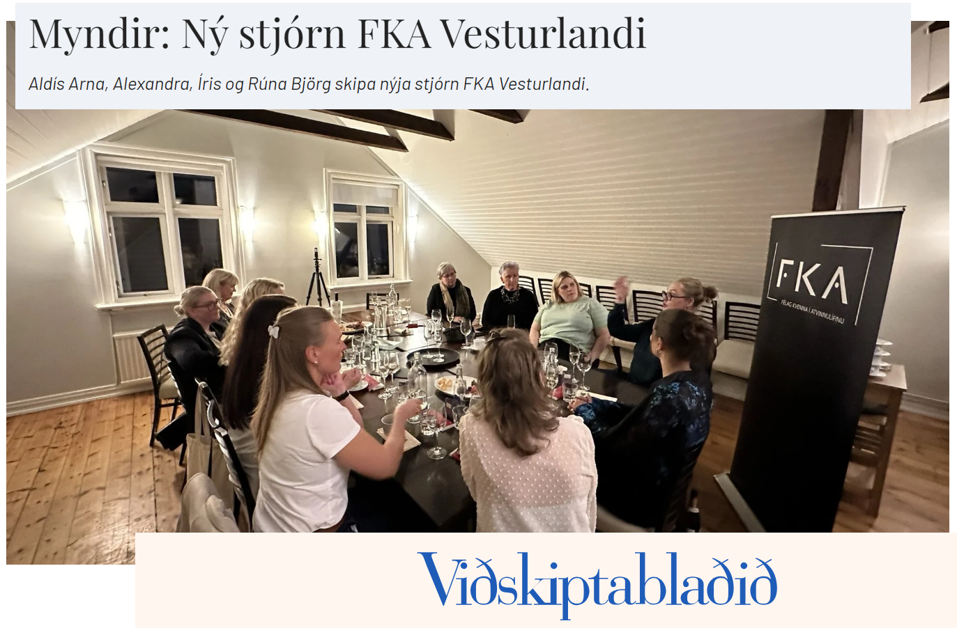 Aldís Arna, Alexandra, Íris og Rúna Björg skipa nýja stjórn FKA ...